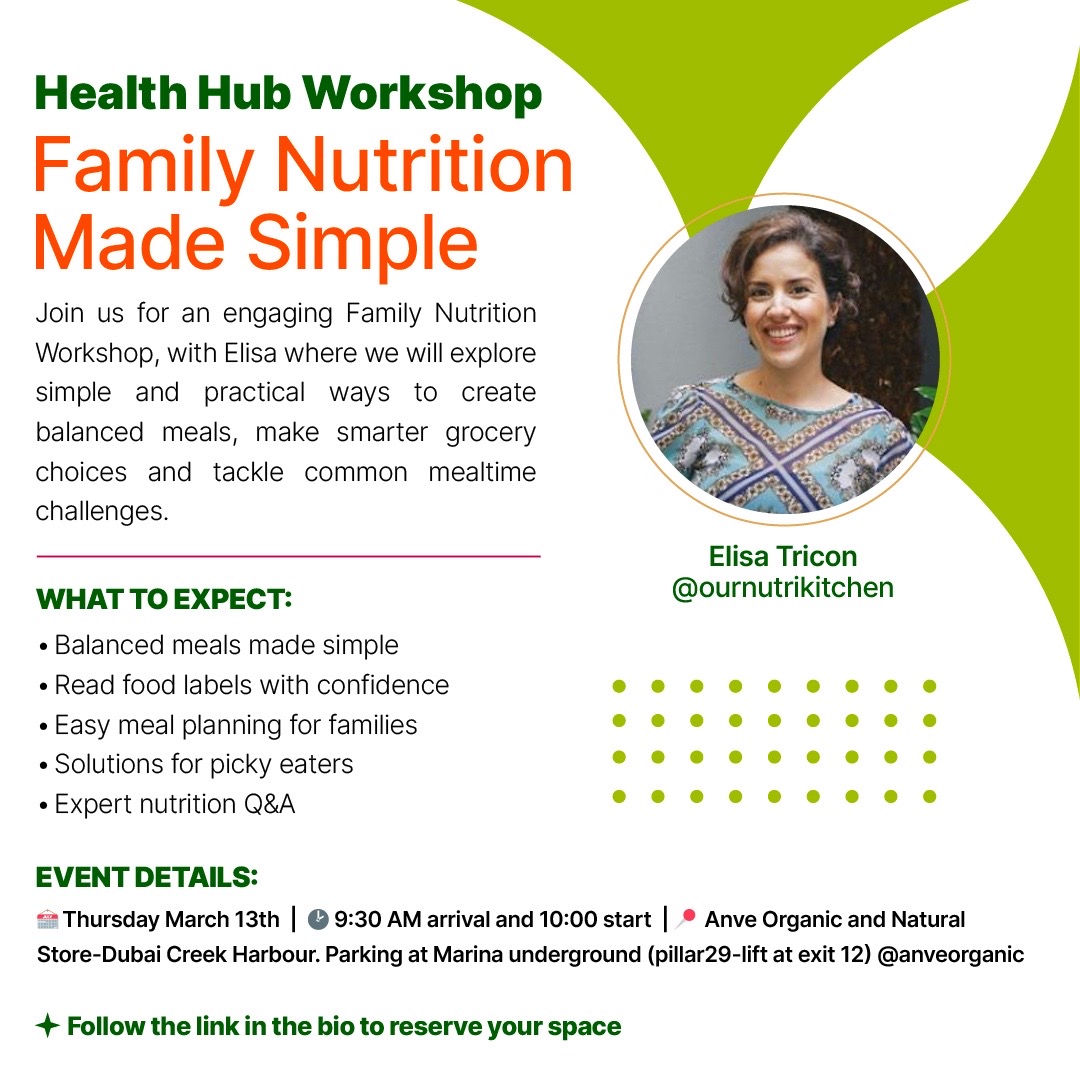 Join Us For “Family Nutrition Made Simple” Workshop - Our Nutri Kitchen